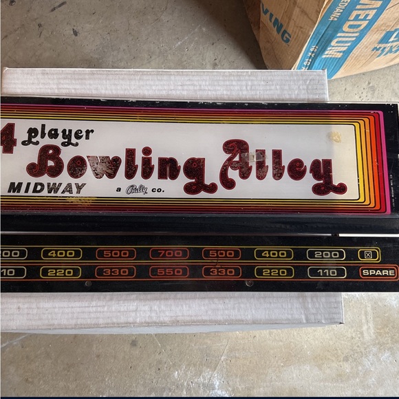 Video Games & Consoles | 4 Player Bowling Alley Midway Arcade Game Marquee Control Panel Scoring ...